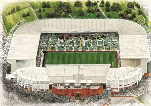 Sports Stadia Art: Parkhead Art Prints Collection